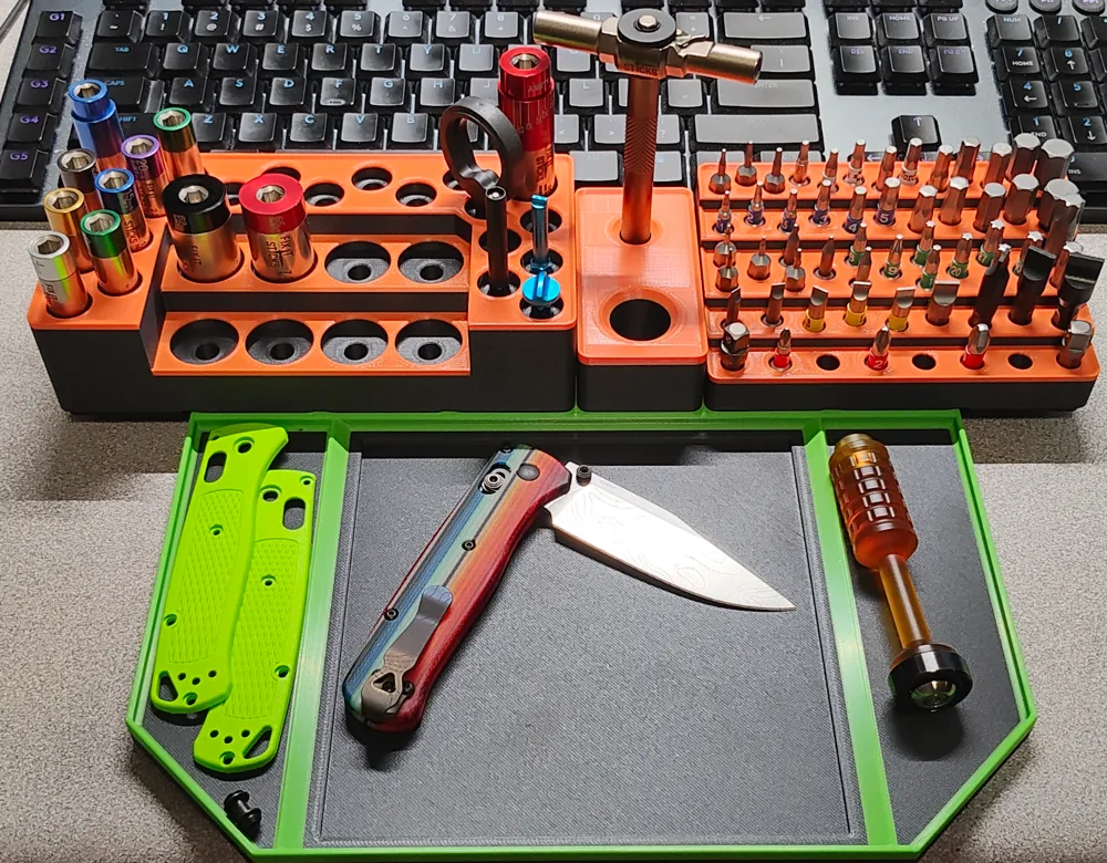 Bit Tray - Hex Bits (1/4") - Gridfinity - Free 3D Print Model - MakerWorld