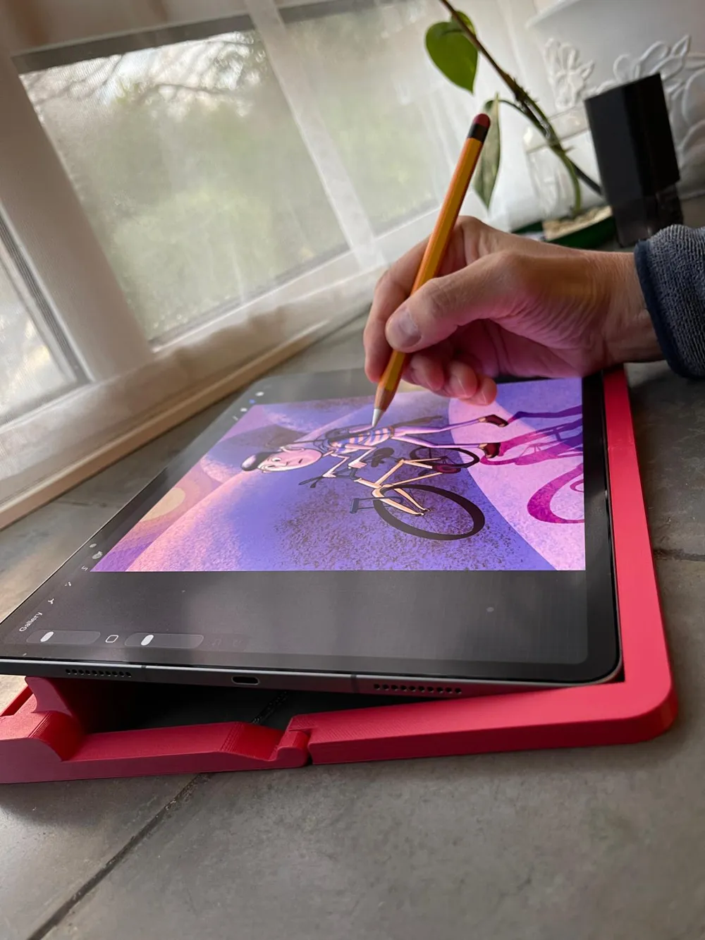 iPad 13'' Pro Dual-Mode Stand – Viewing & Drawing - Free 3D Print Model ...