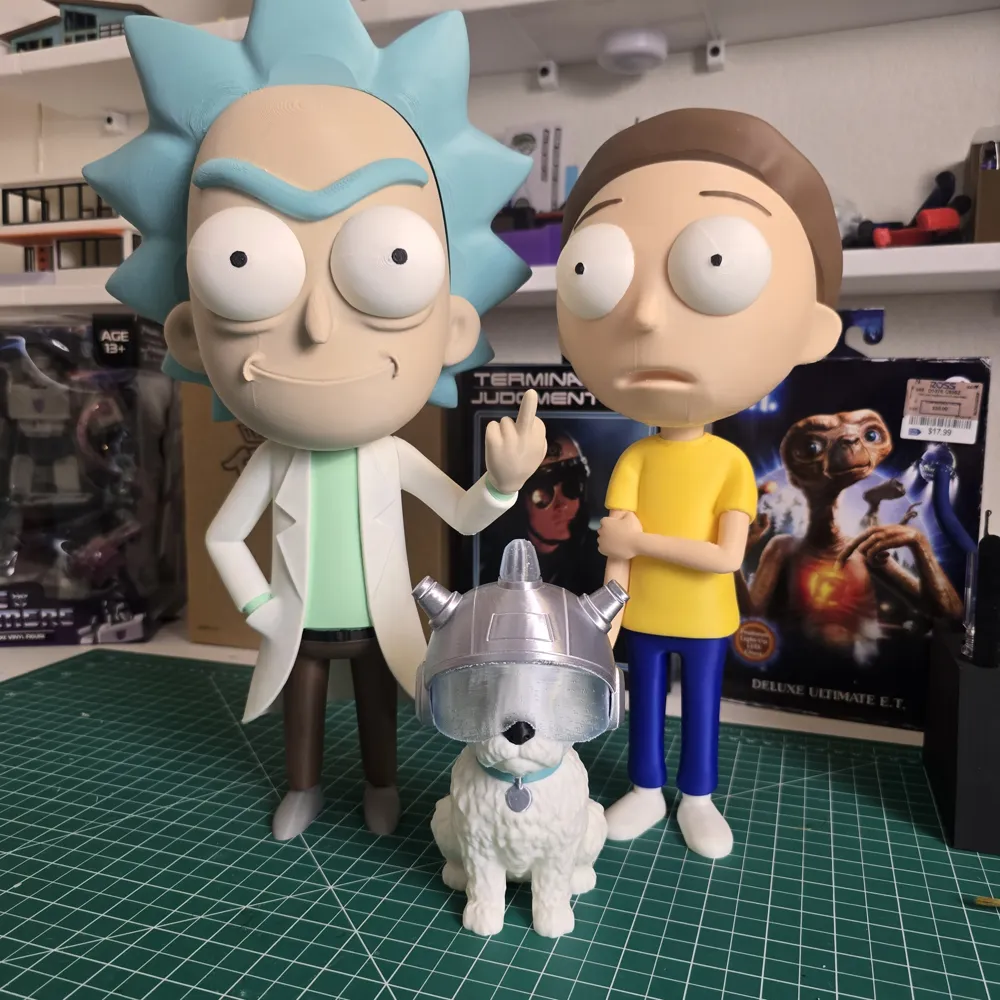 Snuffles Snowball Rick and Morty Cartoon Dog - Free 3D Print Model ...