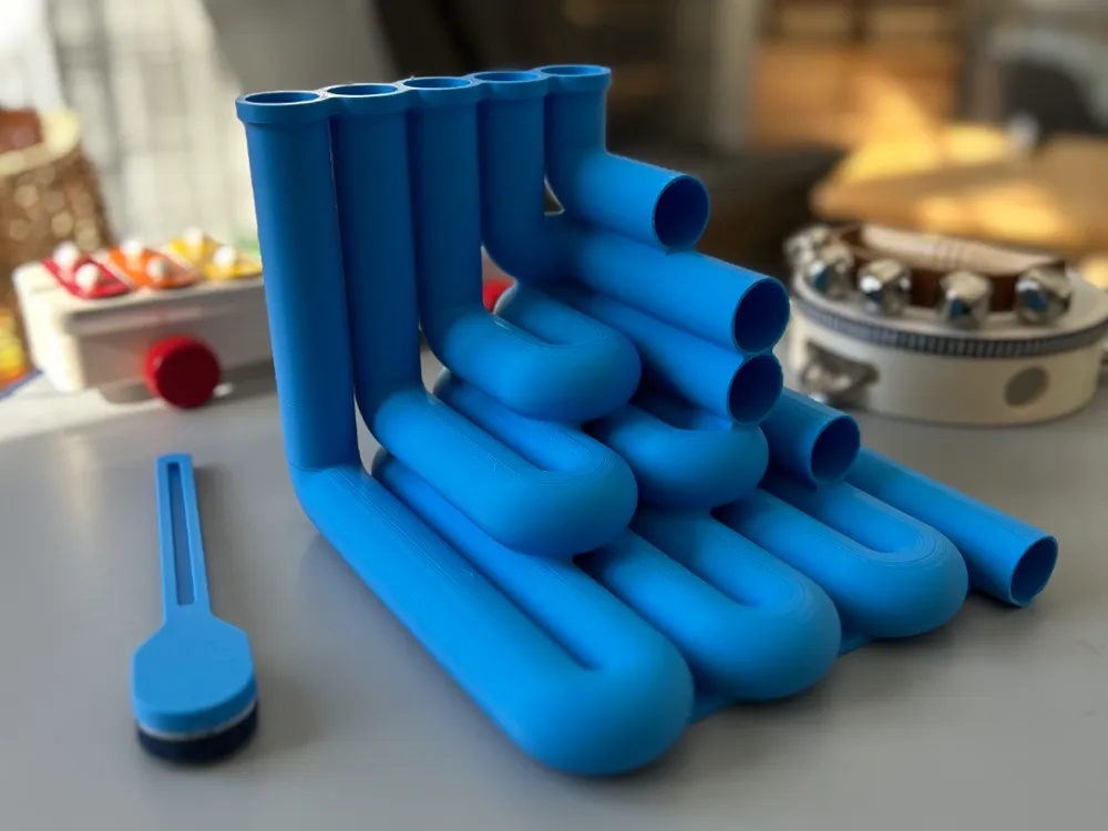 Tube Drum - Tubulum (5 Tubes) by BeauSoleil Designs - MakerWorld