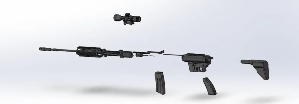 M416 Modified Version - Free 3D Print Model - MakerWorld