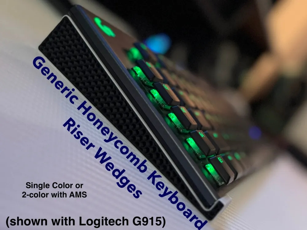 Generic Honeycomb Keyboard Riser Wedges Dual Color by Benjy, Controller ...