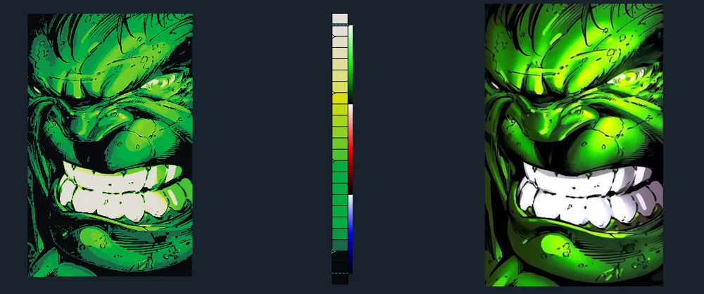 Face Hulk Hueforge by Dakiren - MakerWorld