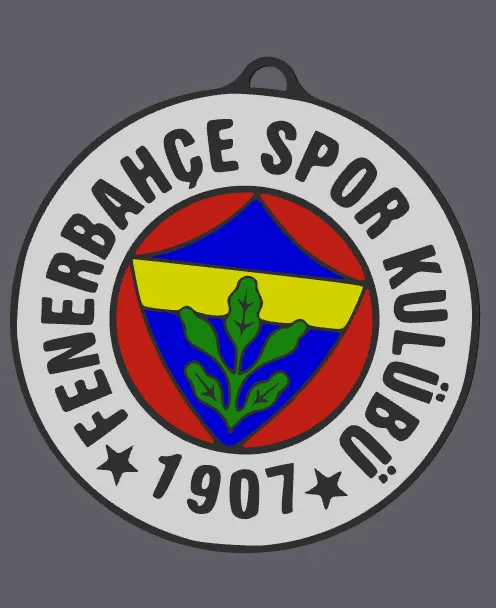 Fenerbahce keychain by Workand3D MakerWorld: Download Free 3D Models