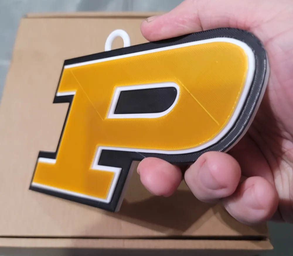 PURDUE 3d Logo 180mm series by mercadogarzas MakerWorld: Download Free ...