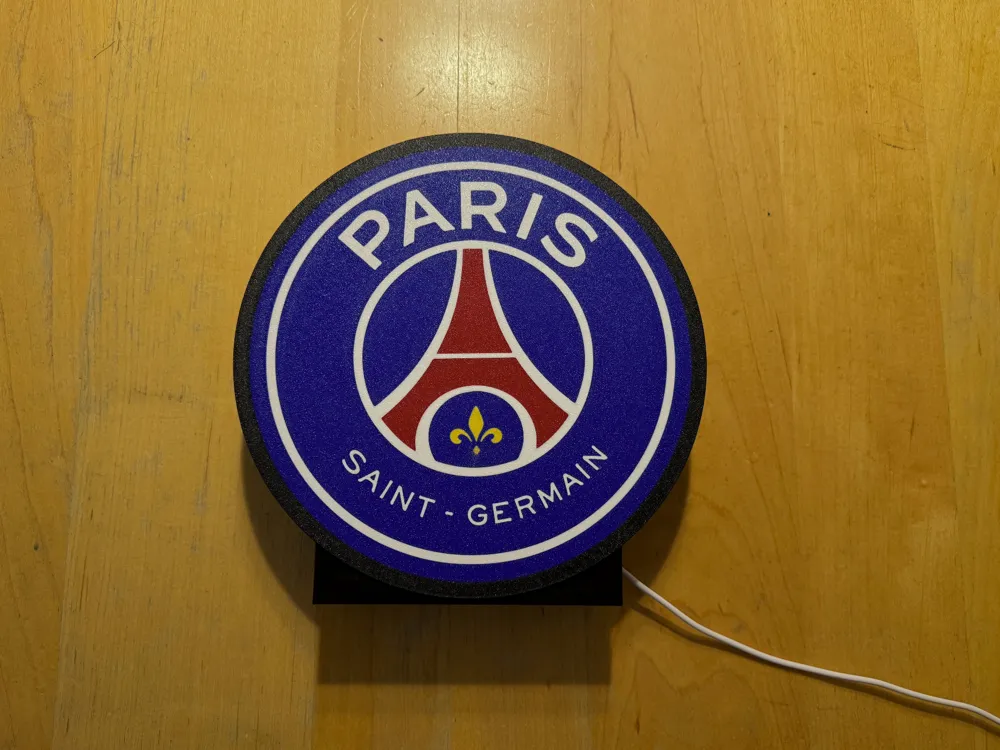 Lightbox PSG Paris Saint-Germain Football Club - Modèle d'Impression 3D ...