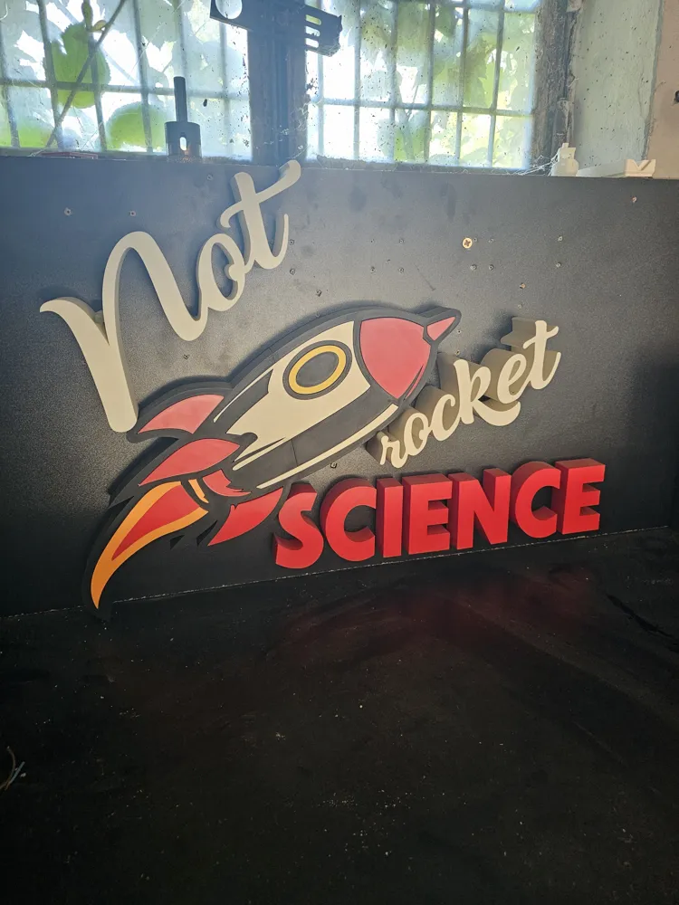 Not Rocket Science Workshop Logo - Free 3D Print Model - MakerWorld