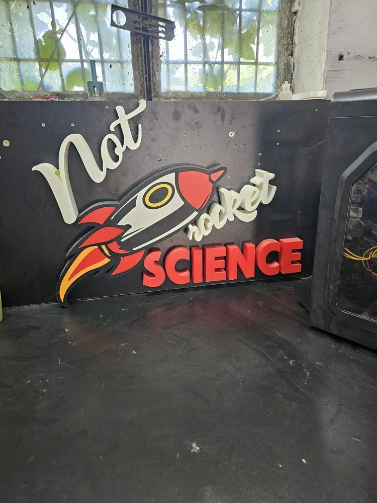 Not Rocket Science Workshop Logo - Free 3D Print Model - MakerWorld