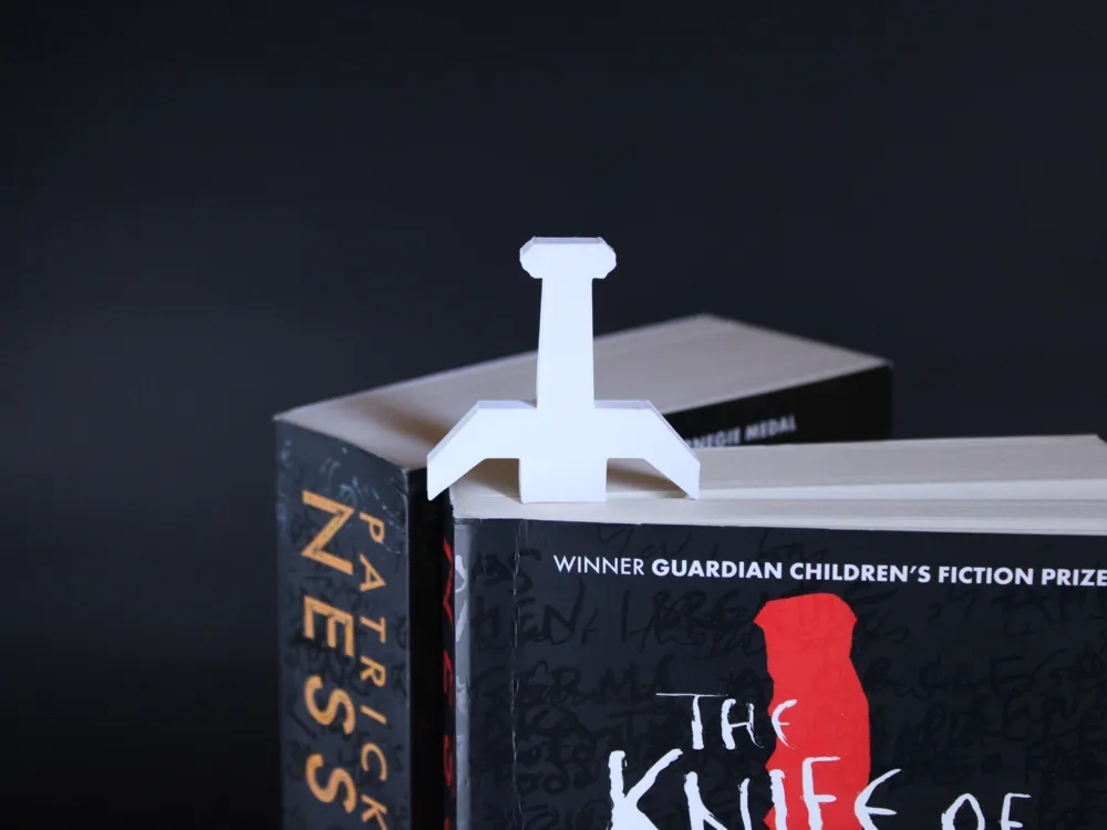 Sword Bookmark – Flat 2D Fantasy Blade Page Marker - Free 3D Print ...