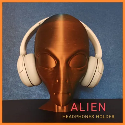 ALIEN HEADPHONES HOLDER STAND by atz78 - MakerWorld