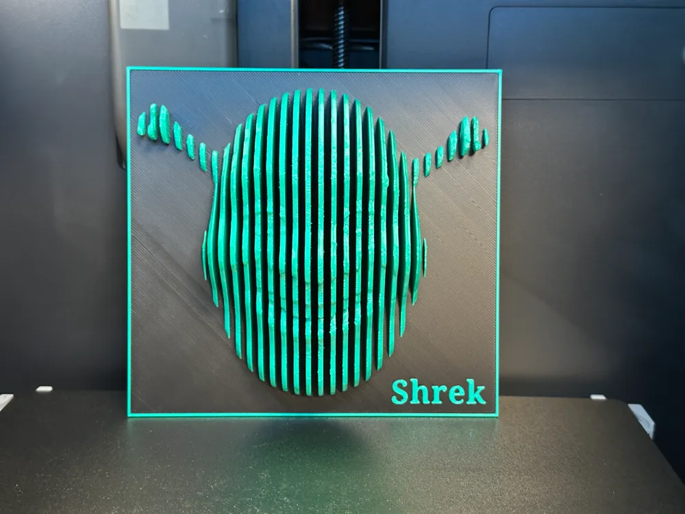 Shrek Layered Sculpture by NES 3D - MakerWorld