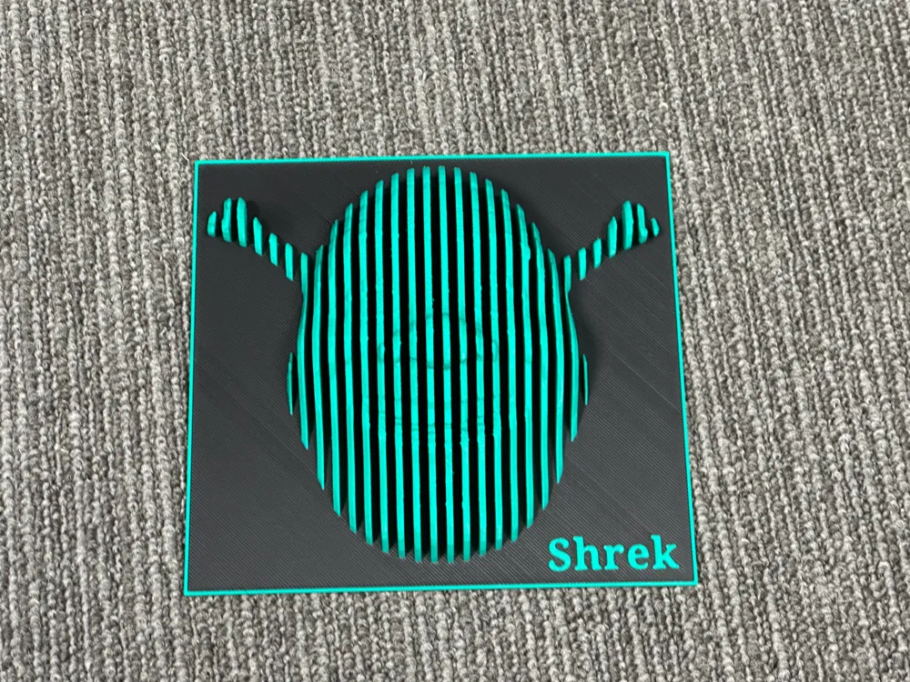 Shrek Layered Sculpture by NES 3D - MakerWorld