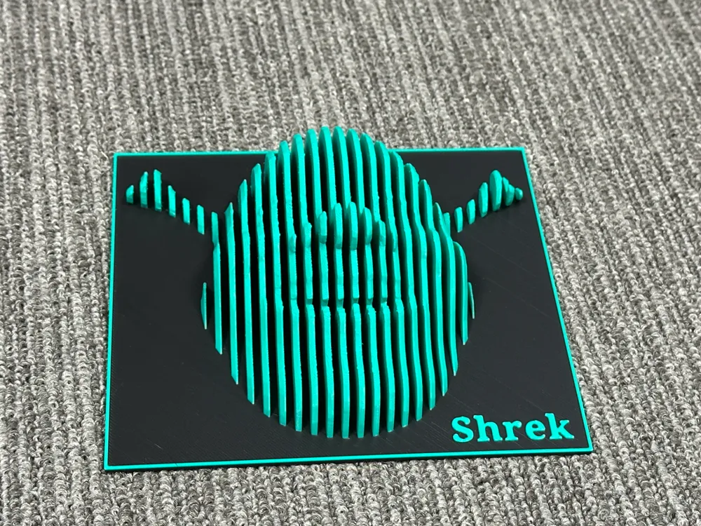 Shrek Layered Sculpture by NES 3D - MakerWorld