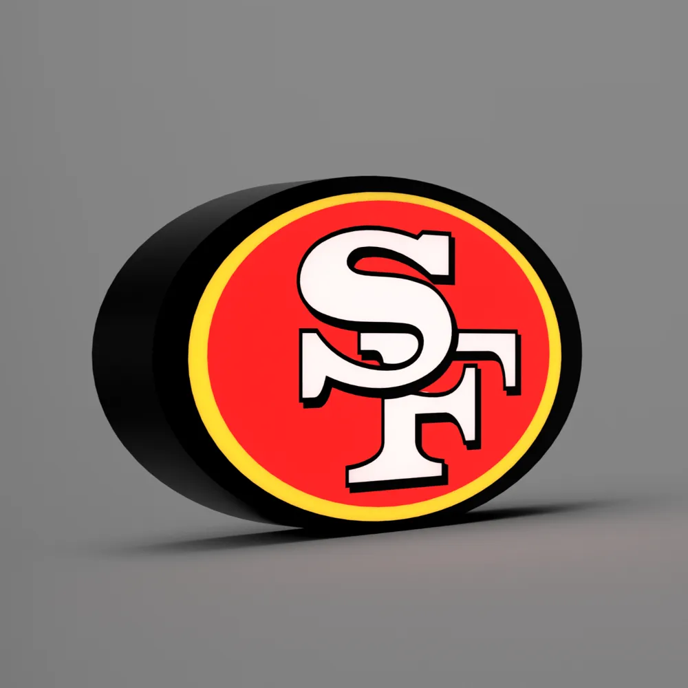 San Francisco 49ers Light Box by Shurdle3D - MakerWorld