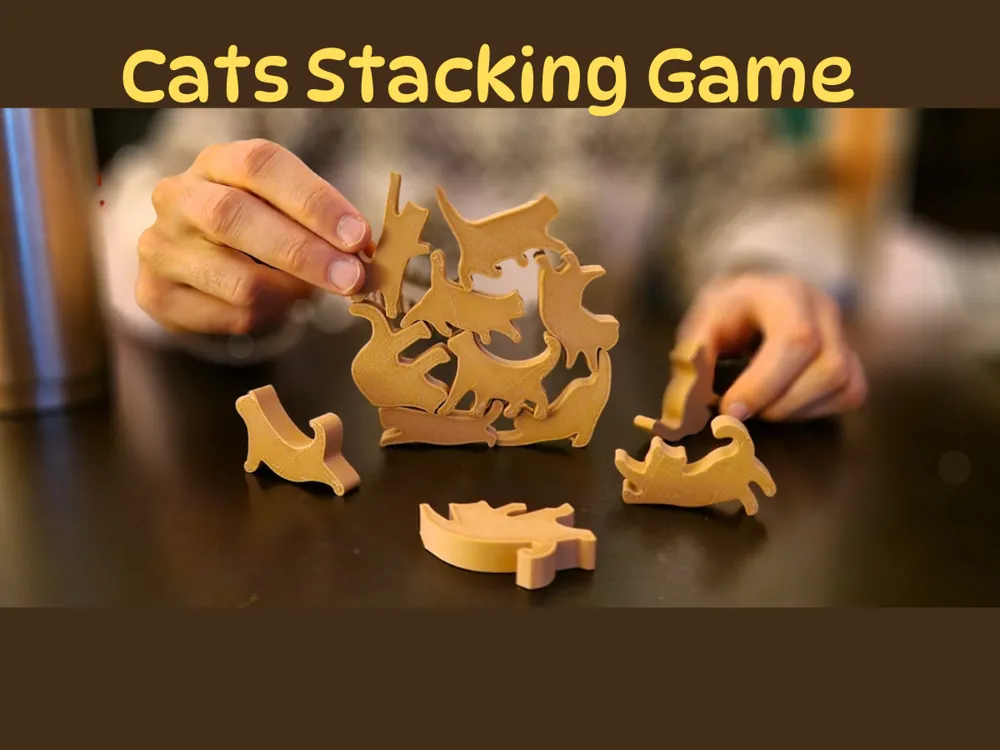 Cats Stacking Game by Piergi - MakerWorld