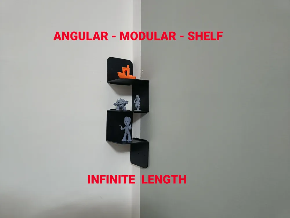 ZigZag Angular Modular Shelf by abactor81 MakerWorld: Download Free 3D ...