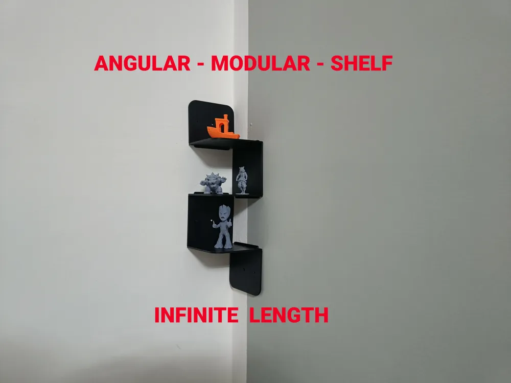 ZigZag Angular Modular Shelf by abactor81 MakerWorld: Download Free 3D ...
