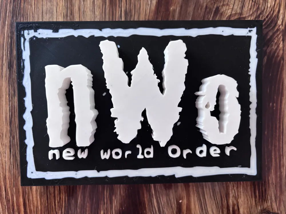 nWo Wall Sign – New World Order Wrestling Tribute - Free 3D Print Model ...