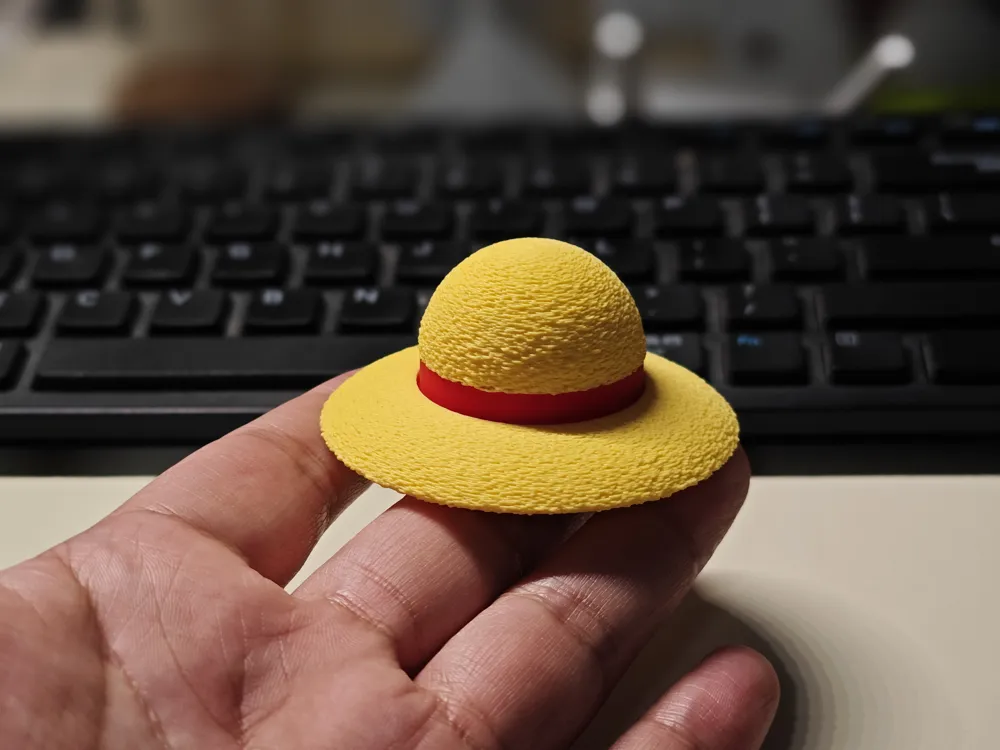 One Piece Luffy's Straw Hat Clicker Pendant - Free 3D Print Model ...