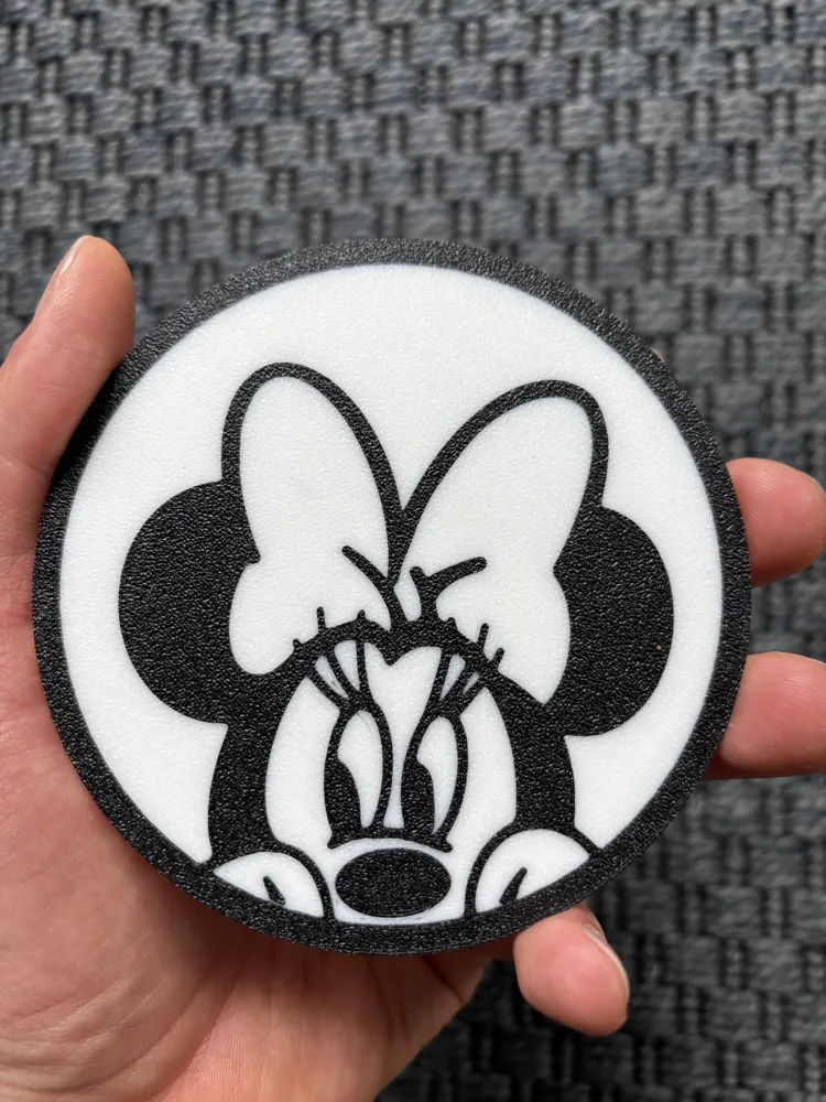 Minnie Mouse Coaster by Rianski Schipanski MakerWorld: Download Free 3D ...