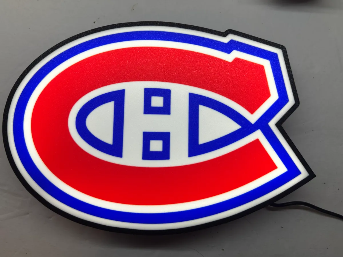 Monteal Canadiens Habs Light Box - Free 3D Print Model - MakerWorld