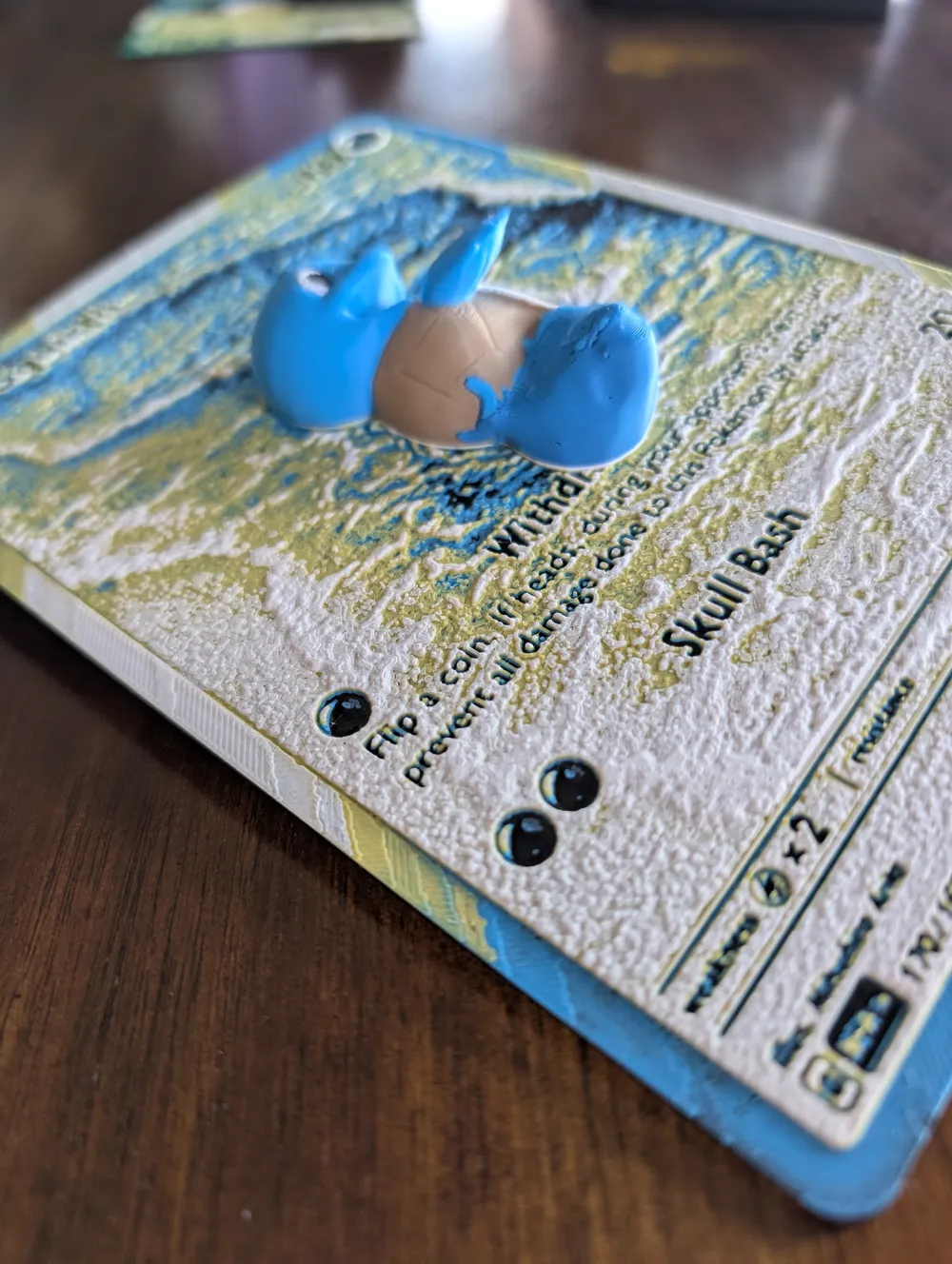3D Oversized Squirtle Full Art Pokemon Card - Free 3D Print Model ...
