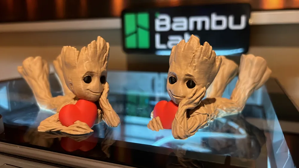 Groot with Heart und Pupils Remixed by Rabauke1986 - MakerWorld