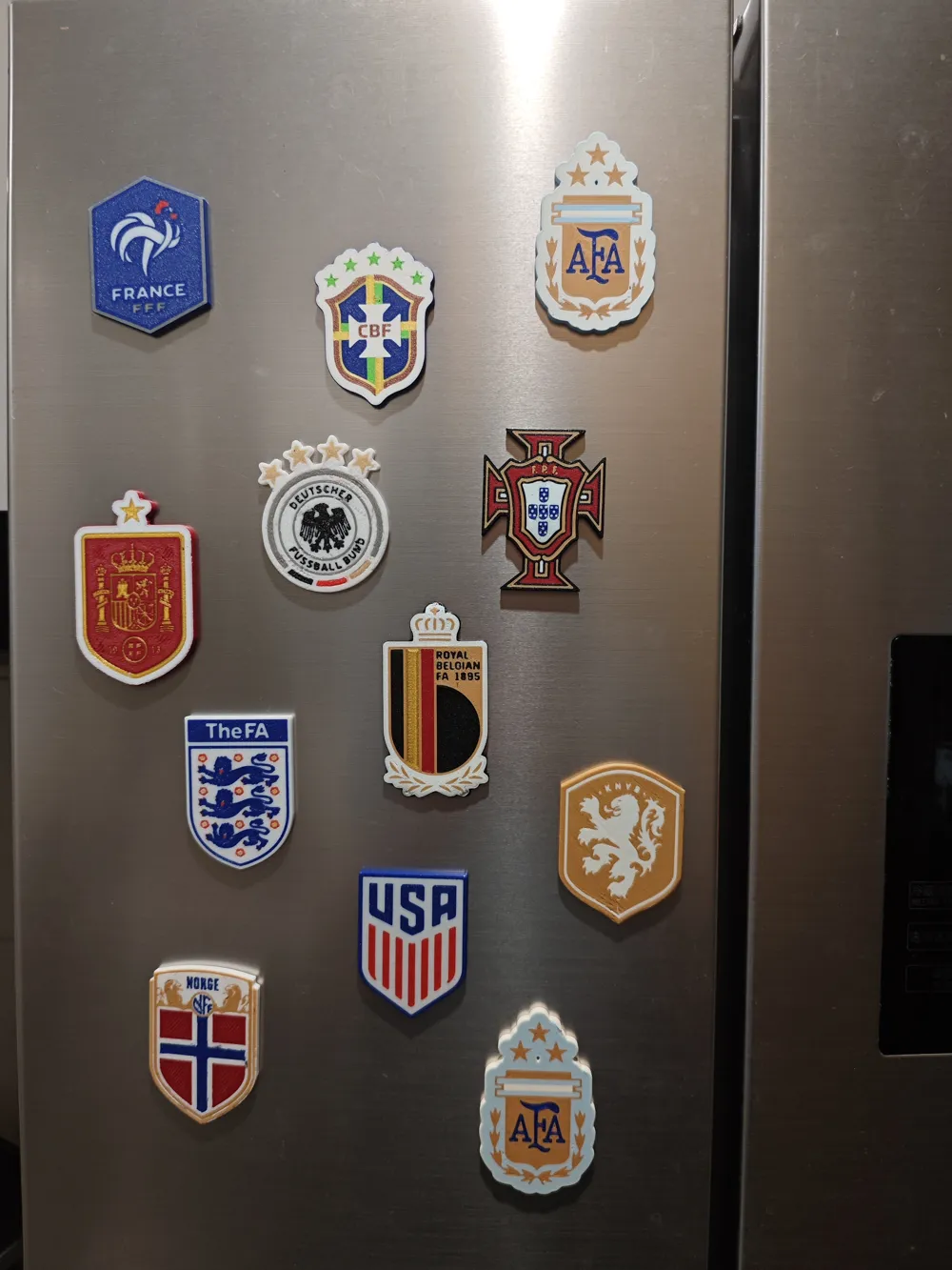 World Cup National Team Emblem Refrigerator Magnet - Free 3D Print ...
