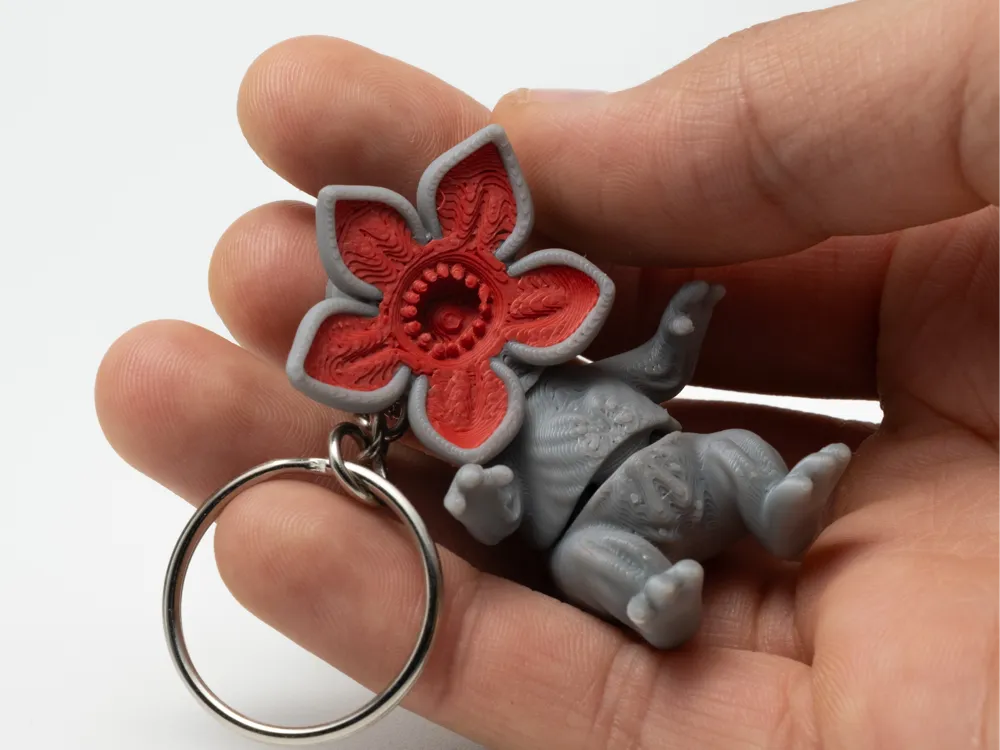 Stranger Things Demogorgon -Articulated & keychain - Free 3D Print ...