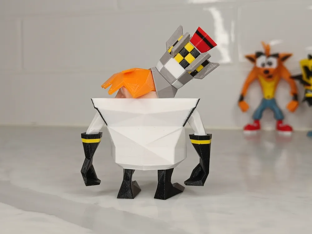 Crash Bandicoot inspired low poly retro Dr Ngin by Namiiria - MakerWorld
