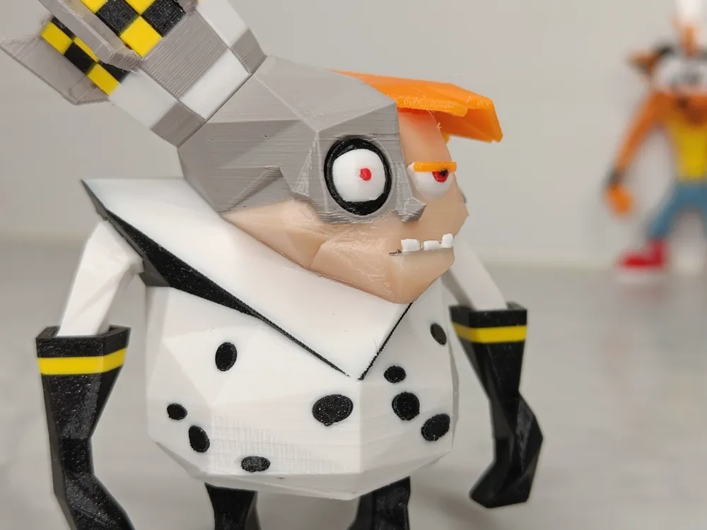 Crash Bandicoot inspired low poly retro Dr Ngin by Namiiria - MakerWorld
