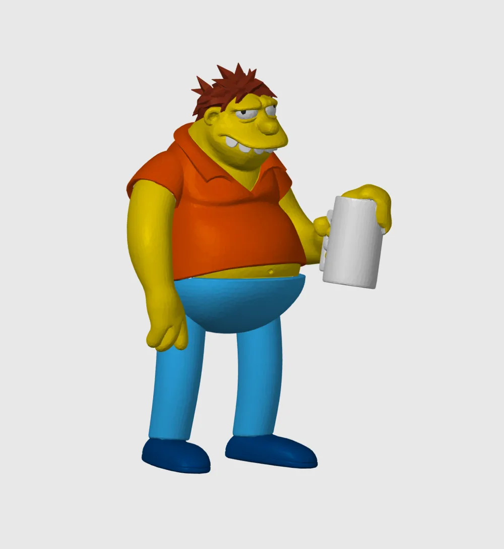 The Simpson - Barney Gumble with Duff Beer by TeraBite - MakerWorld