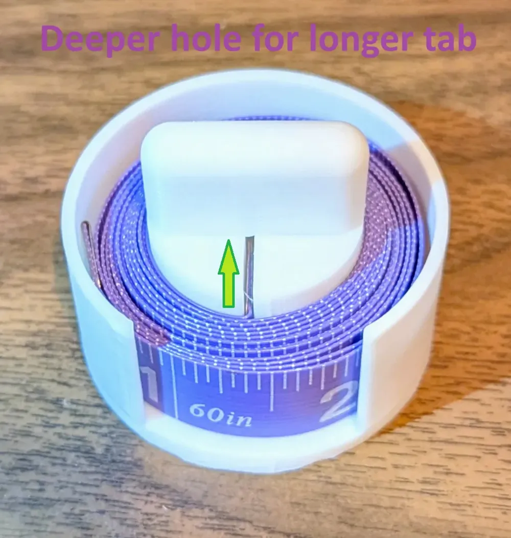 Bobine de Mètre Ruban Améliorée - Impression en Place - Modèle d ...