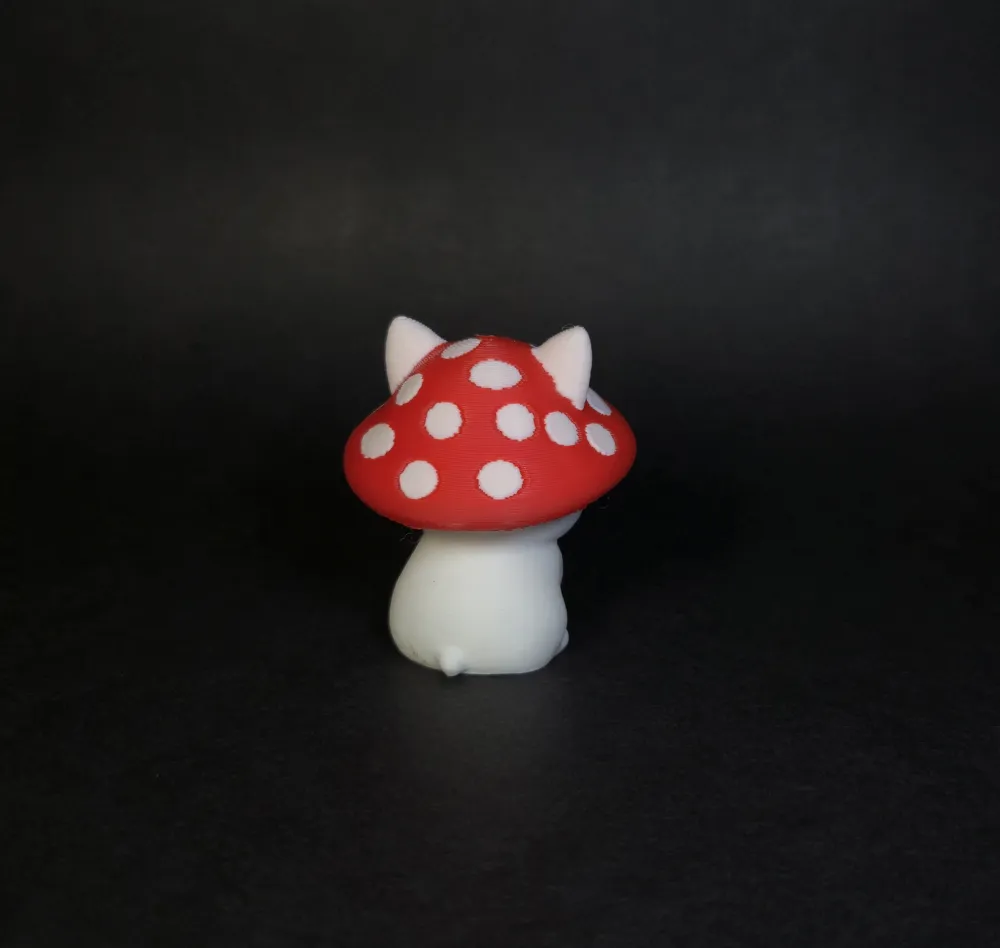 Shroomy the Cat Mushroom - Free 3D Print Model - MakerWorld