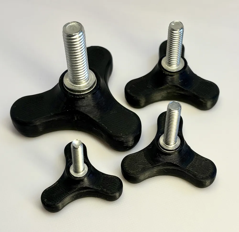 Easy Turn Star Knob for Hex Socket Thumbscrews - Free 3D Print Model ...