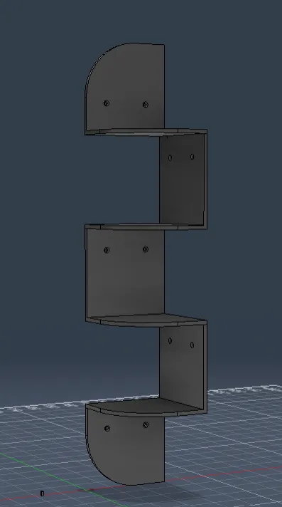 160mm Modular Corner Wall Shelf - Free 3D Print Model - MakerWorld