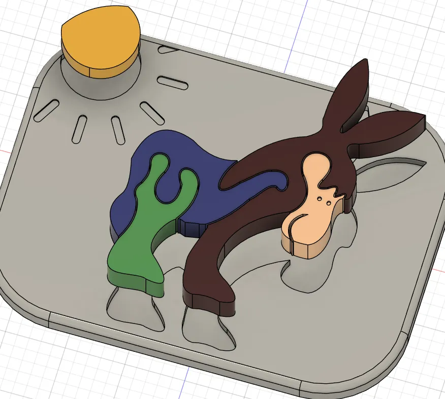 Donkey - puzzle for kids by ideat0m - MakerWorld