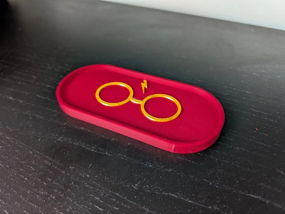 Harry Potter Themed Glass Tray by EfestoLab3D MakerWorld: Download Free ...