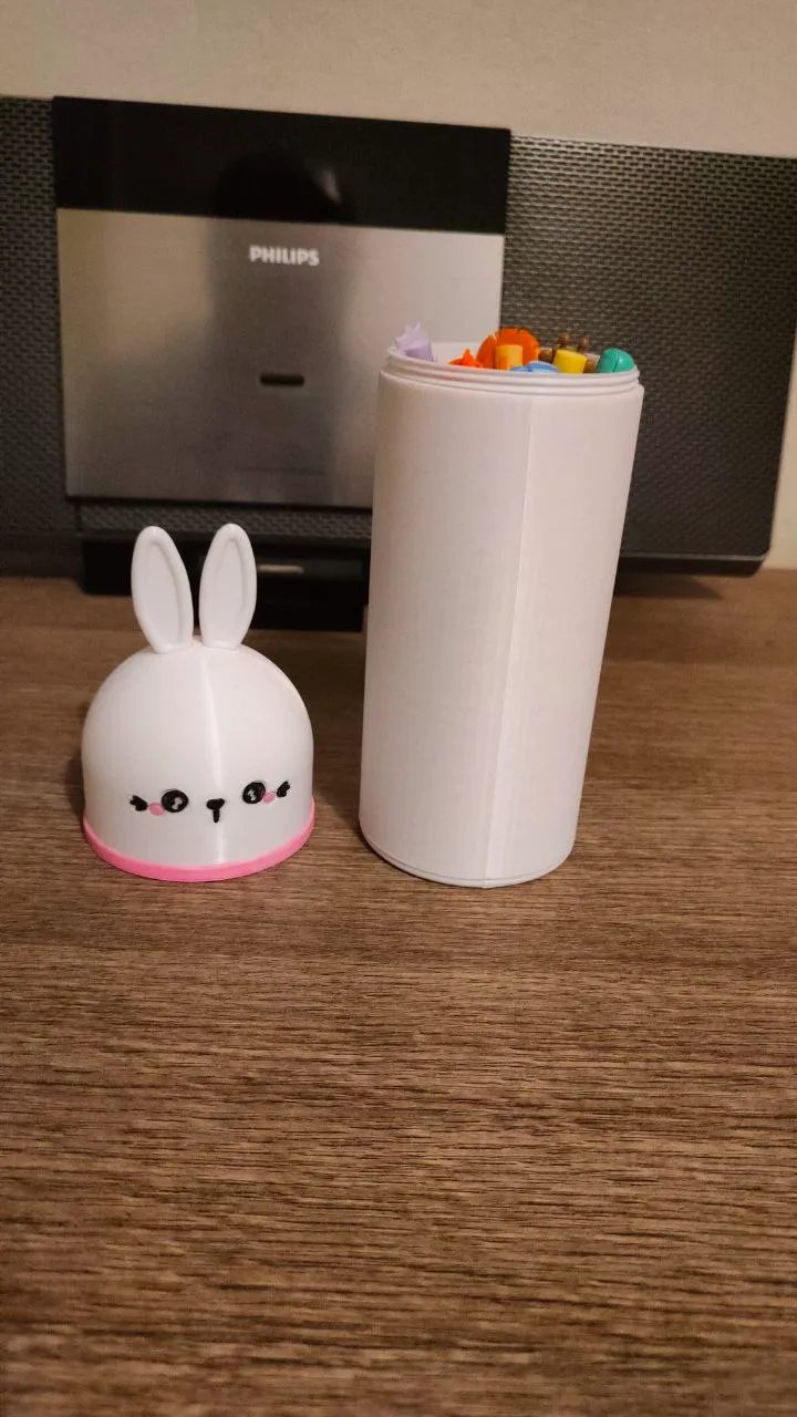 Pencil Case Rabbit Multipart - Free 3D Print Model - MakerWorld