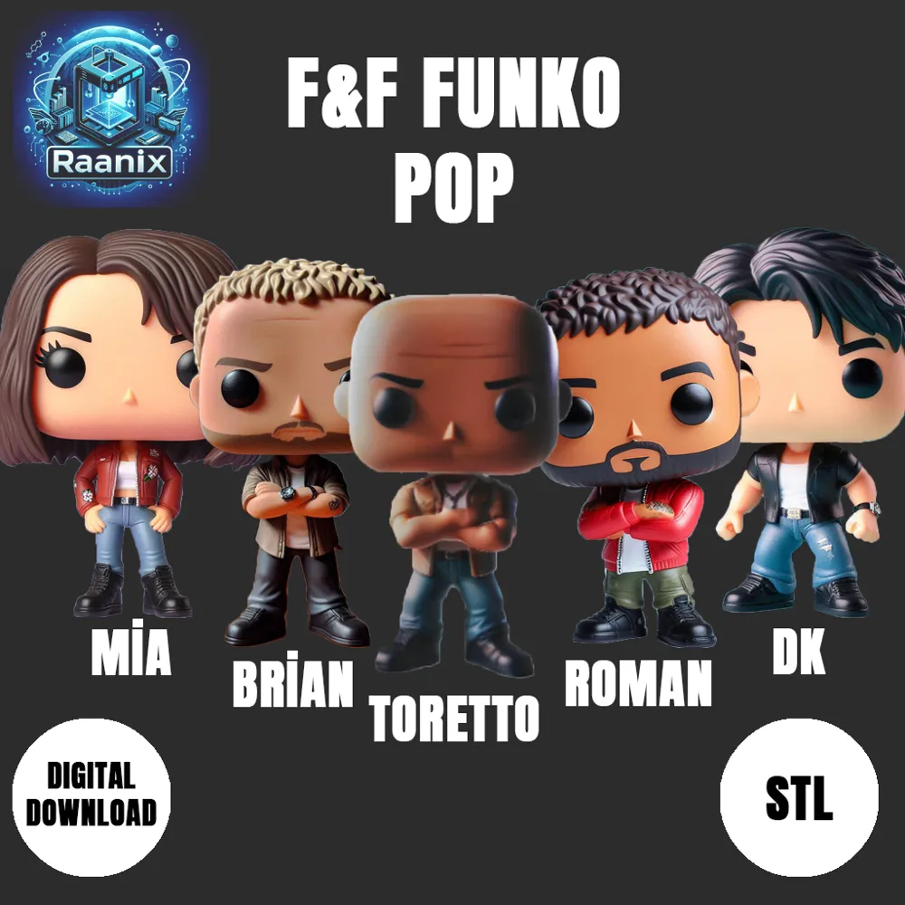 Fast And Furious Funko style by Raanix3D - MakerWorld