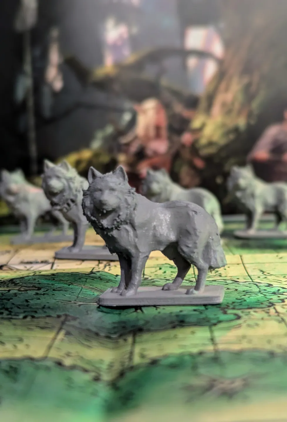 Dire Wolf Pack Leader - D&D Miniature by Nozzleborn Foundry - MakerWorld