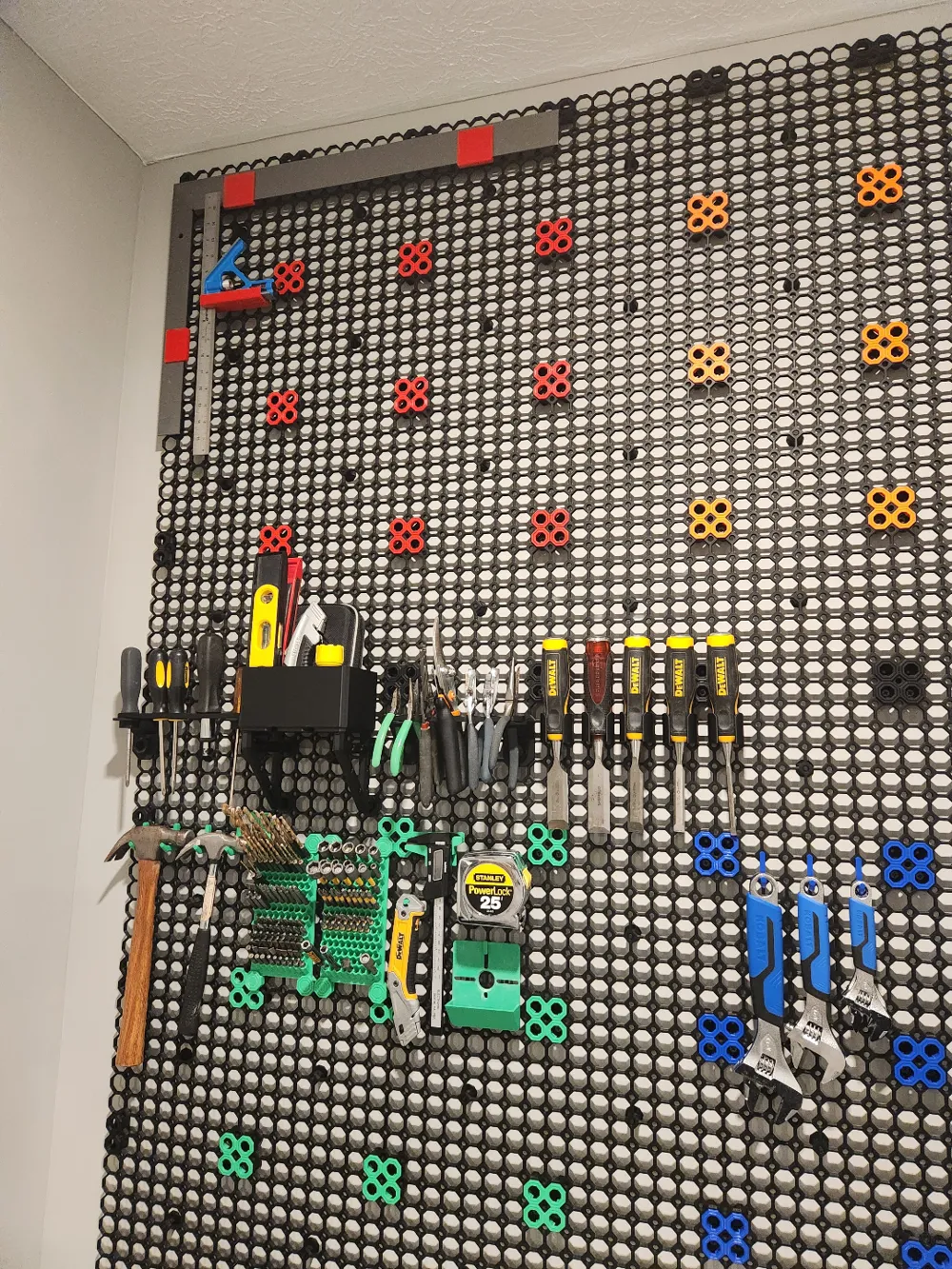 Combination square mount for Multiboard by jonathan.penner - MakerWorld