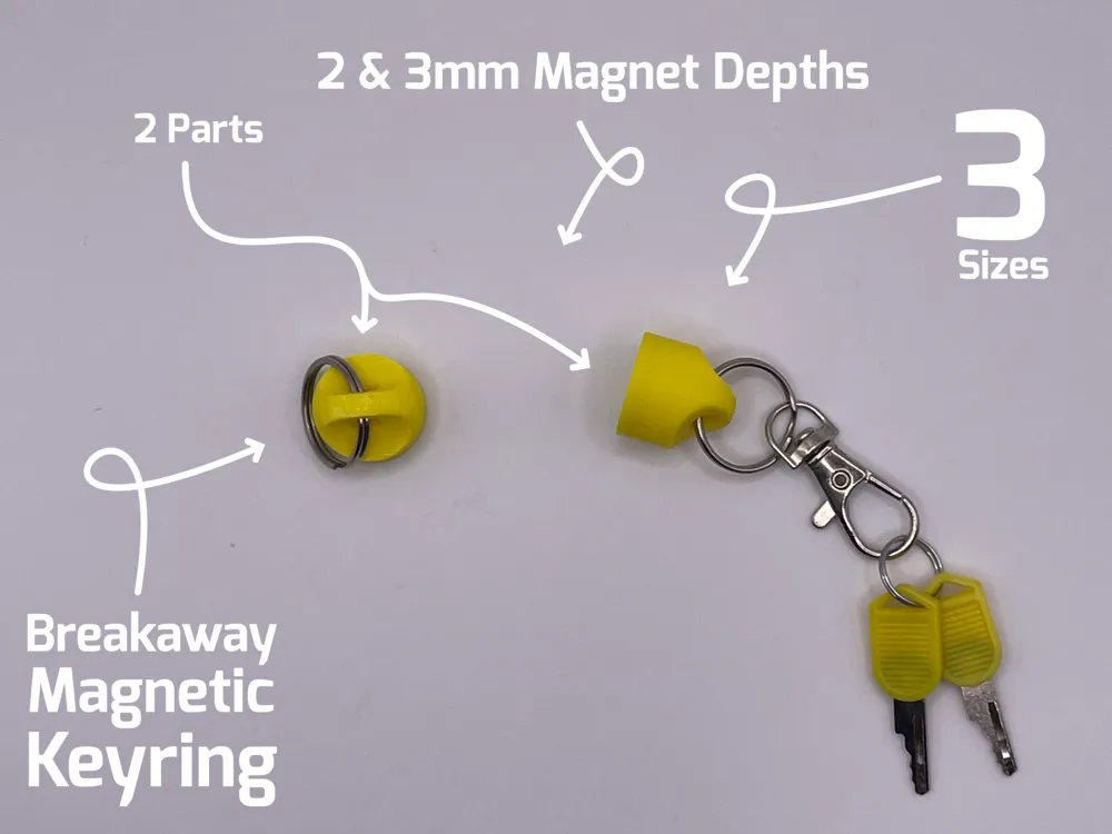 Breakaway Magnetic Keyring by MalcTheOracle - MakerWorld