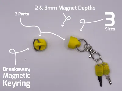 Breakaway Magnetic Keyring by MalcTheOracle - MakerWorld