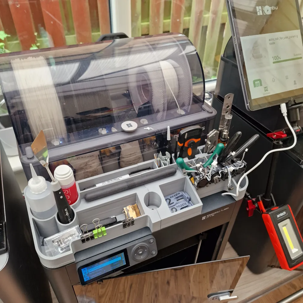 Top Tool Storage for Bambu Lab X1C X1 P1S P1P printers with AMS - Free ...