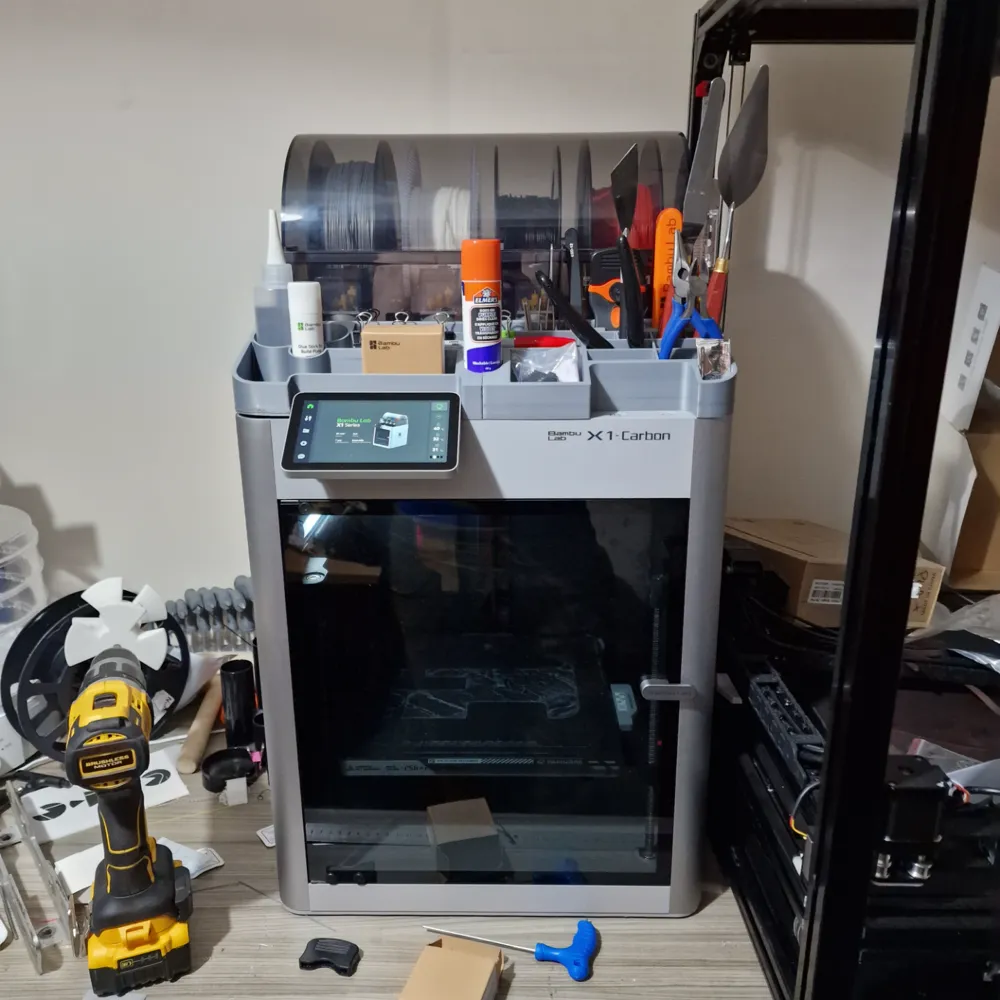 Top Tool Storage for Bambu Lab X1C X1 P1S P1P printers with AMS - Free ...