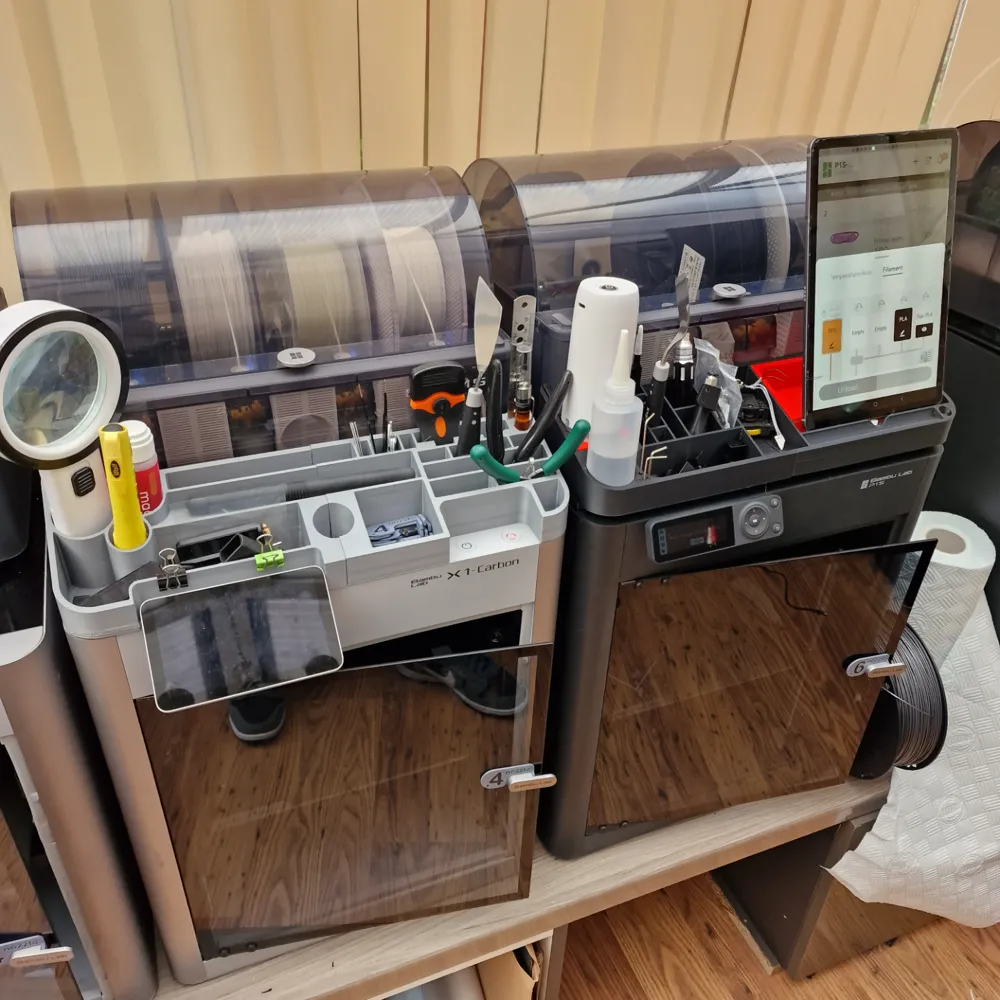 Top Tool Storage for Bambu Lab X1C X1 P1S P1P printers with AMS by ...