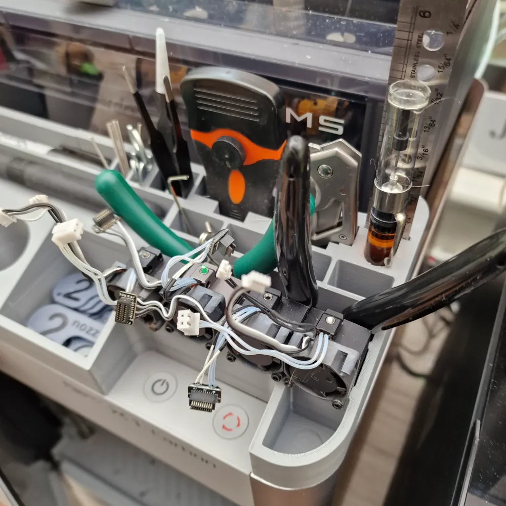 Top Tool Storage for Bambu Lab X1C X1 P1S P1P printers with AMS - Free ...