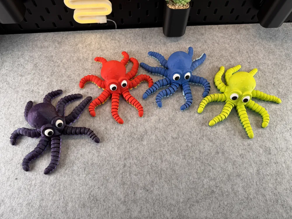 Articulated Cute Octopus by 3DPrintyi MakerWorld: Download Free 3D Models
