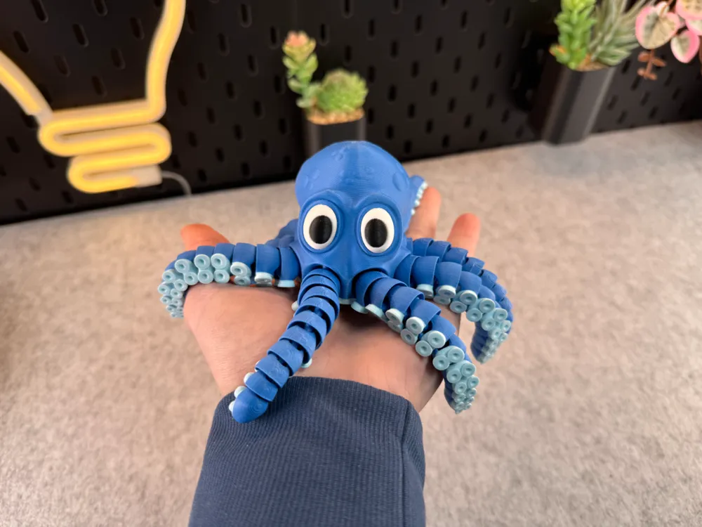 Articulated Cute Octopus - Free 3D Print Model - MakerWorld